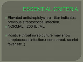 Acute rheumatic fever ppt final copy | PPTX