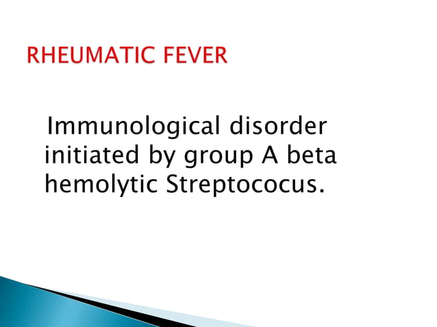 Acute Rheumatic Fever | PPTX