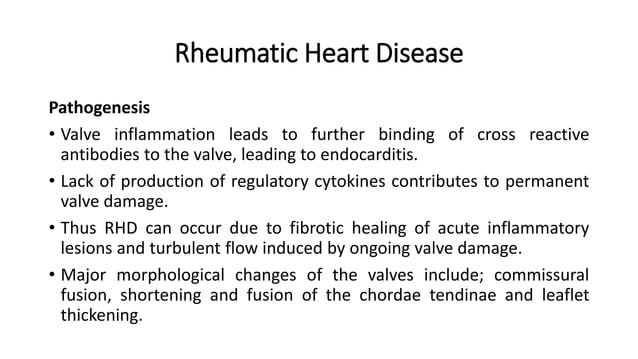 Acute rheumatic fever & Rheumatic Heart Disease | PPT