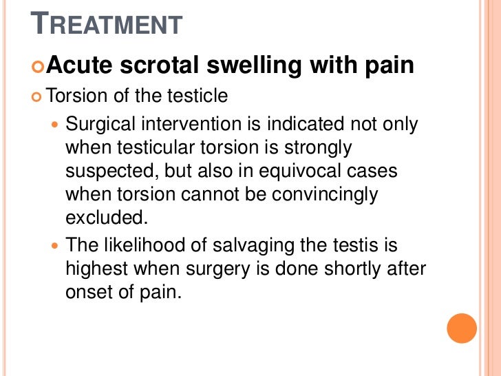 Acute Vs Chronic Scrotal Swelling