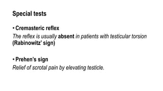 acute scrotum. The urological emergency.. | PPTX