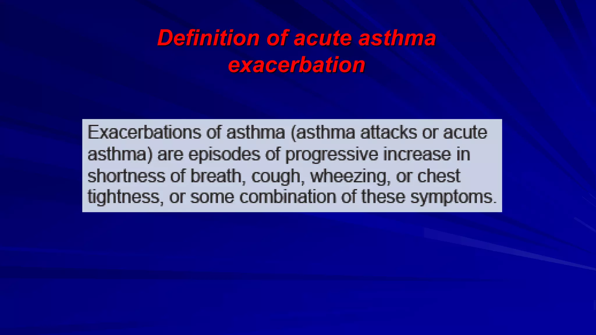 Acute severe asthma management 2020 | PPTX
