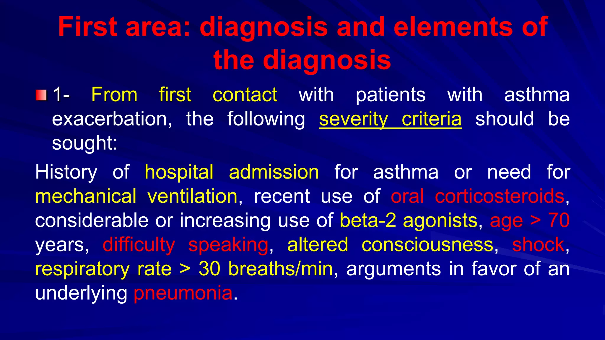 Acute severe asthma management 2020 | PPTX