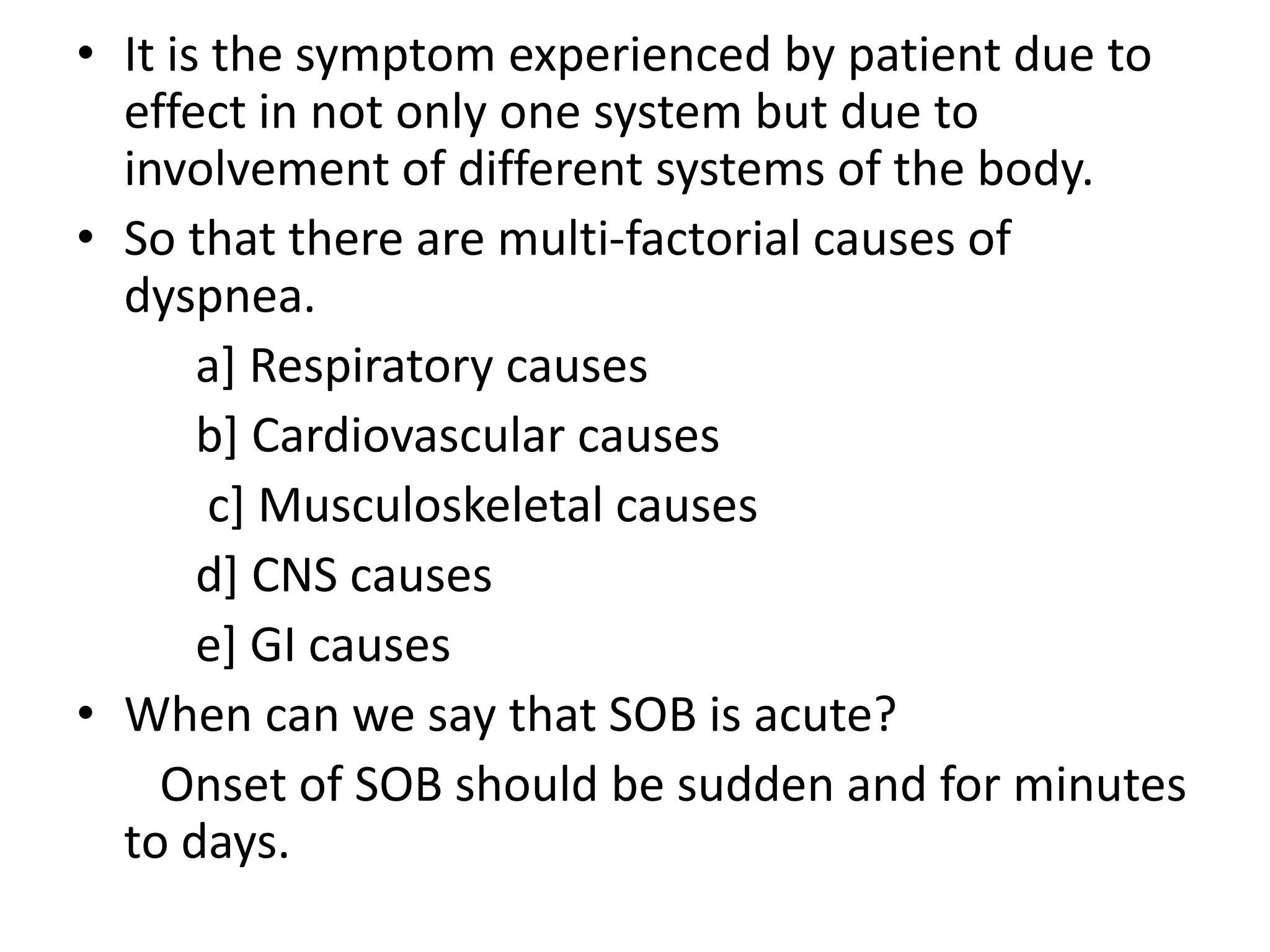 Approach to Acute shortness of breath | PPTX