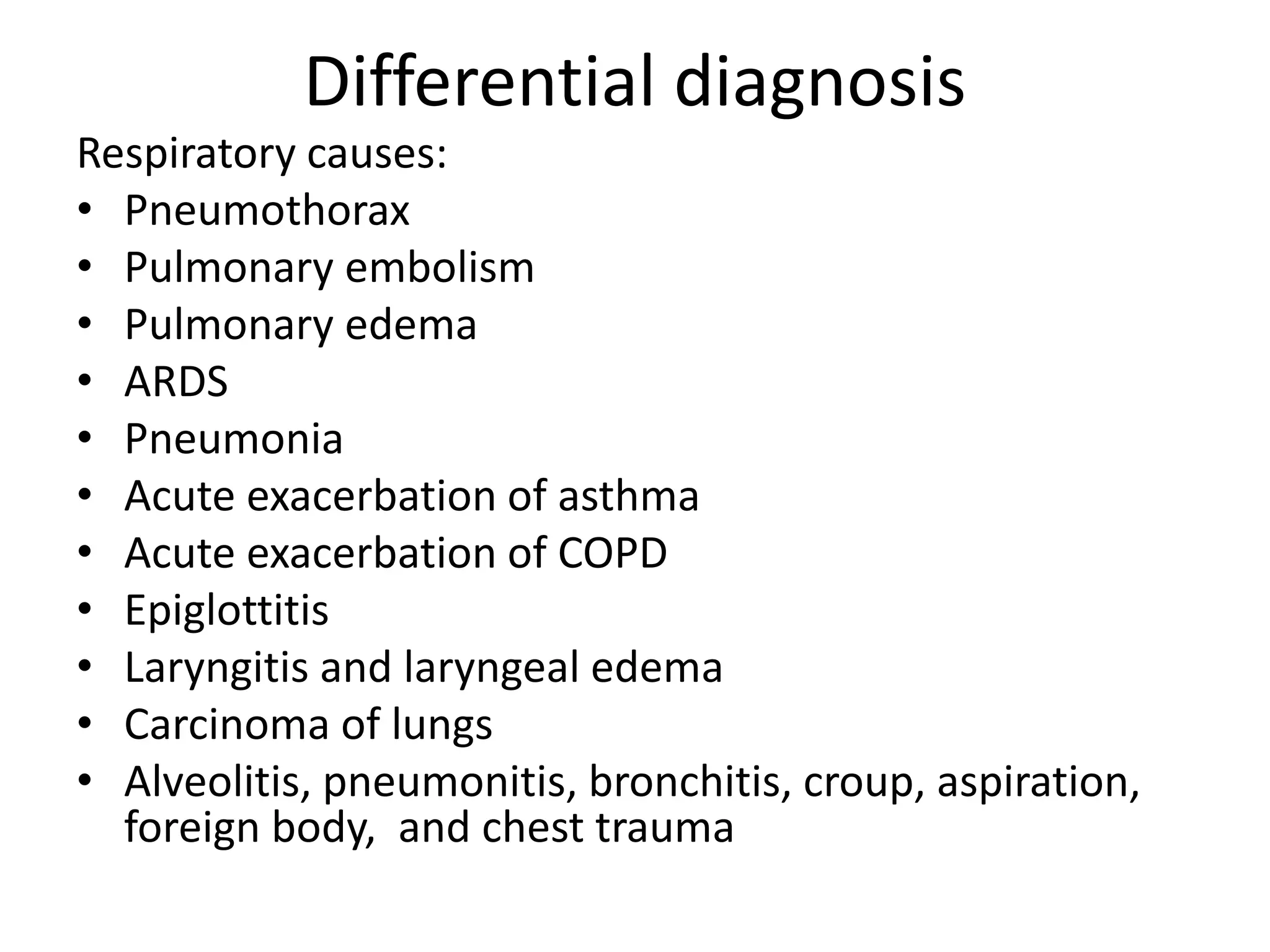 Approach to Acute shortness of breath | PPTX