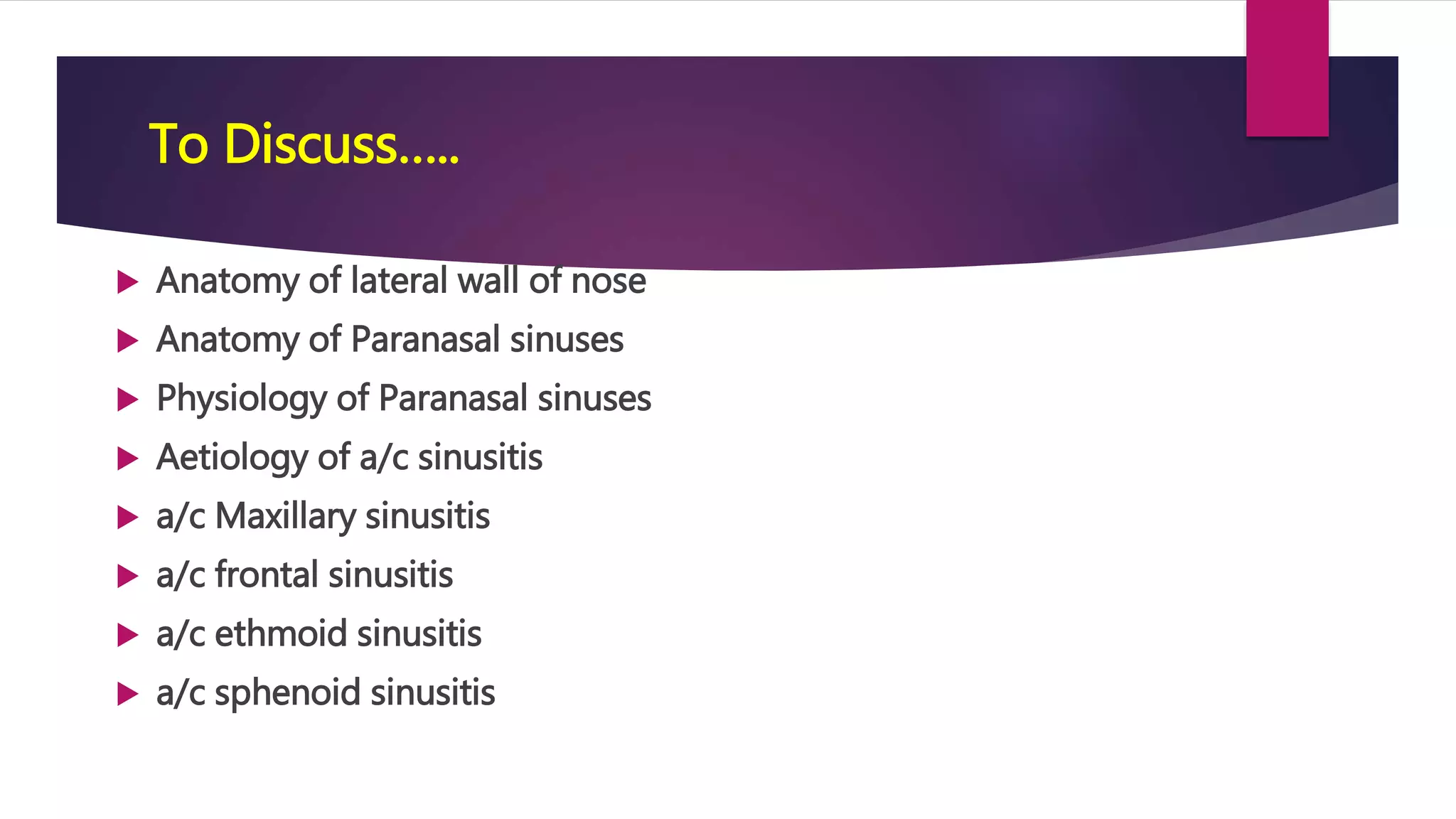 Acute sinusitis | PPT