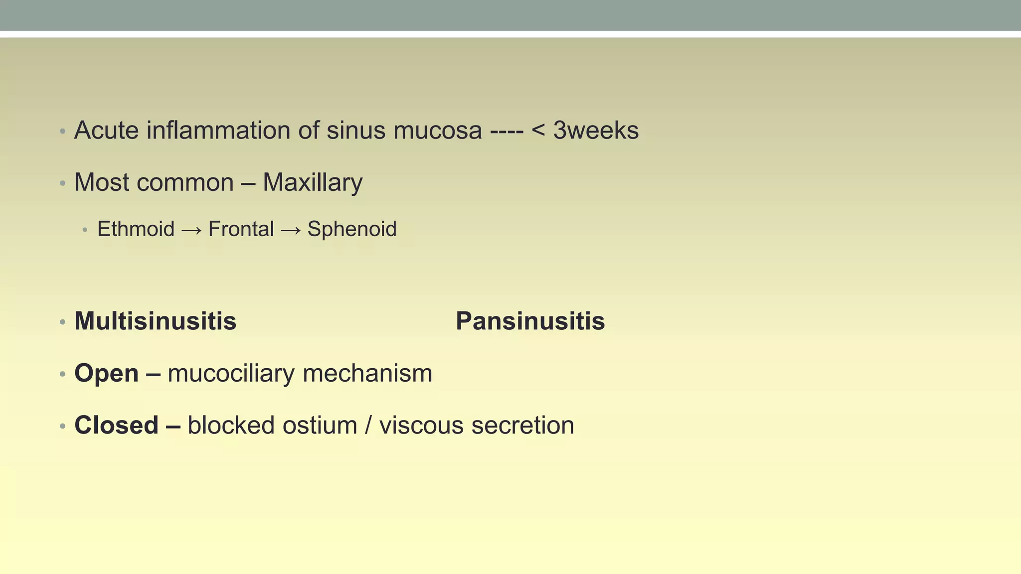 Acute sinusitis | PPTX