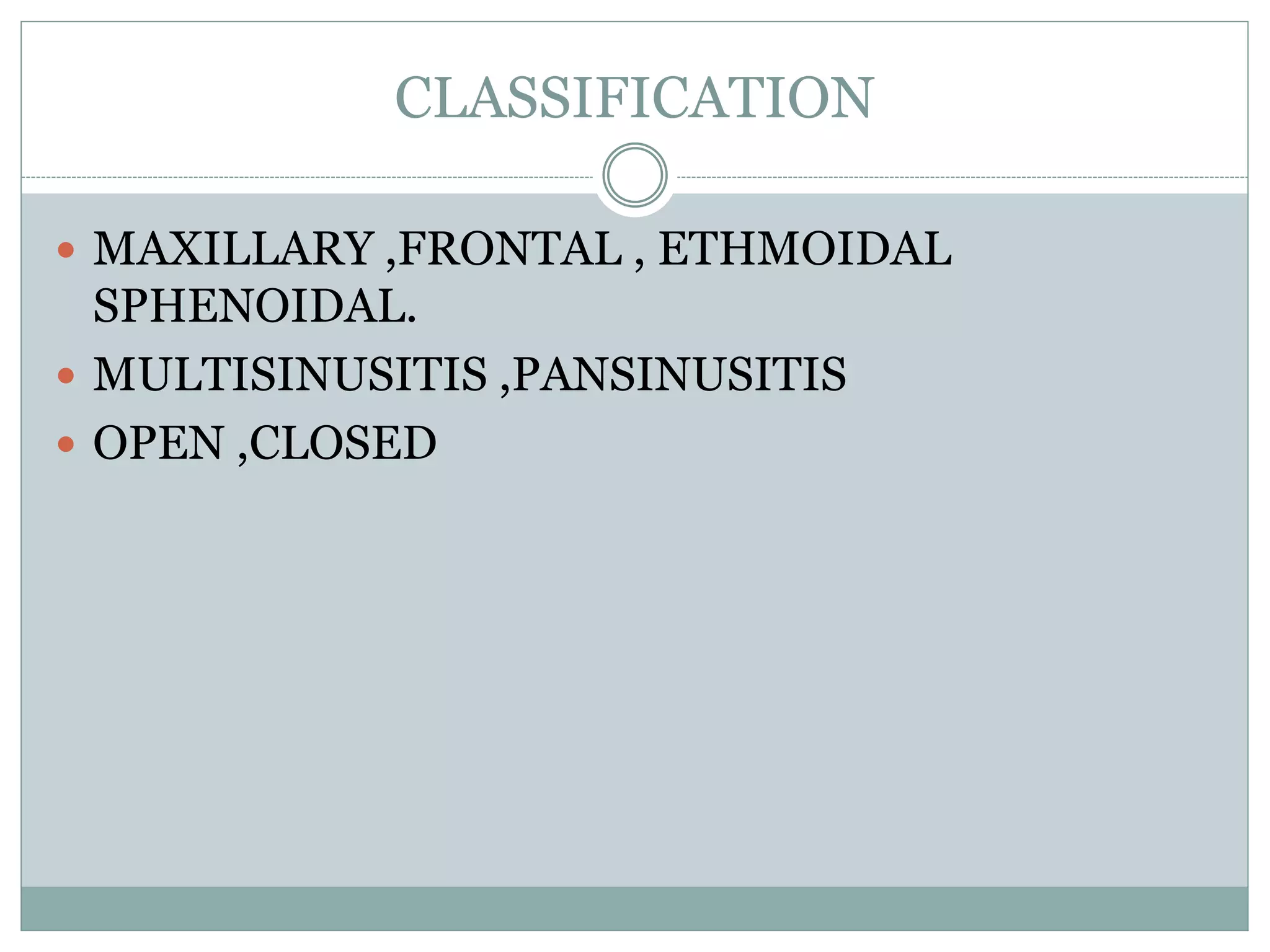 ACUTE SINUSITIS | PPTX