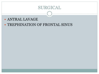 ACUTE SINUSITIS | PPT