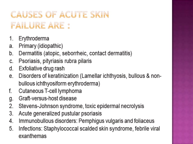 Acute skin failure | PPTX