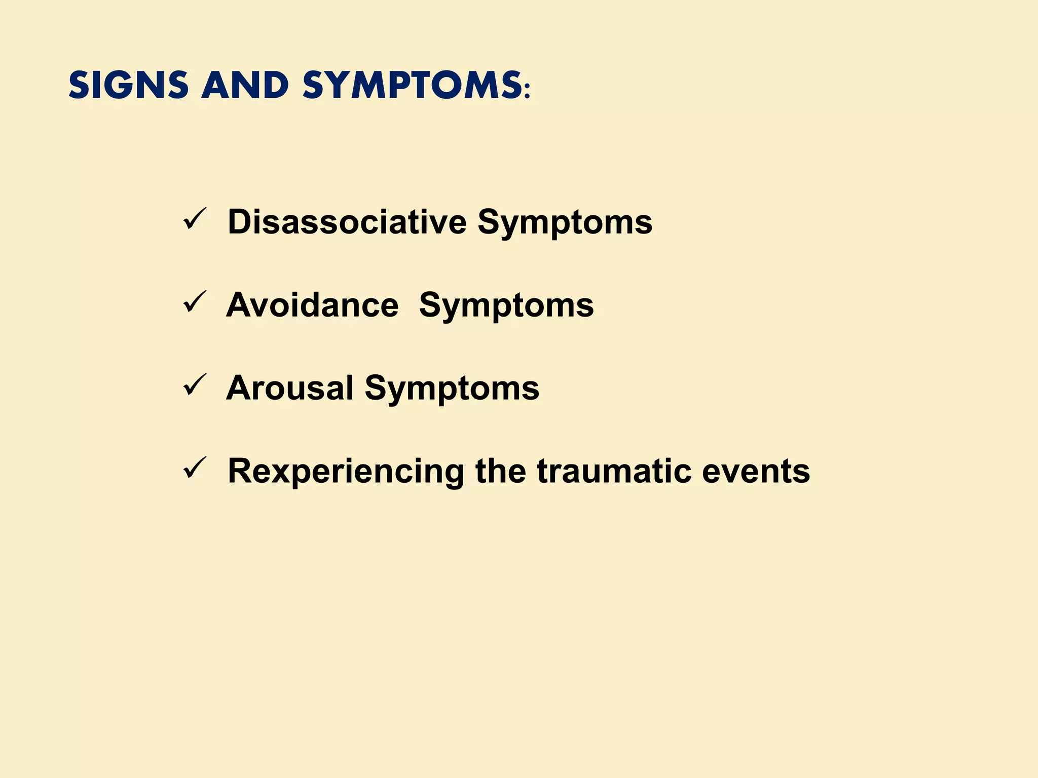 Acute stress disorder | PPTX