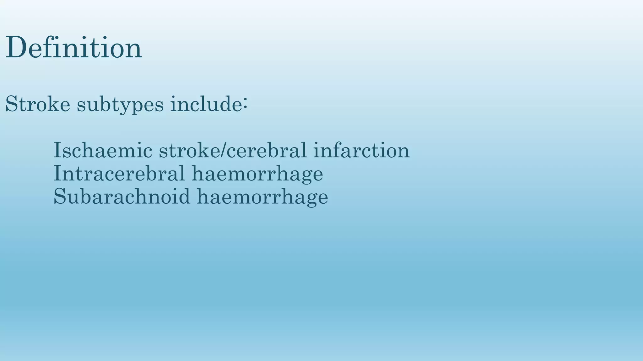 Acute stroke 2019 | PPTX
