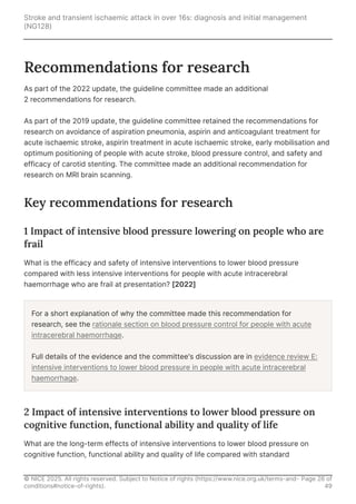 Acute stroke - NICE diagnosis and management | PDF