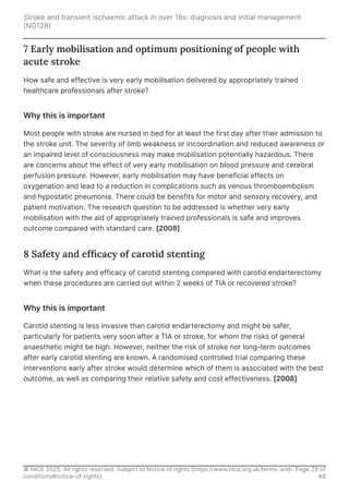 Acute stroke - NICE diagnosis and management | PDF
