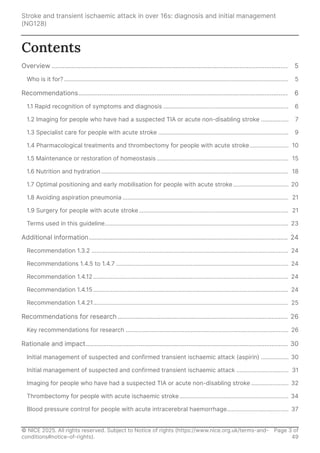 Acute stroke - NICE diagnosis and management | PDF