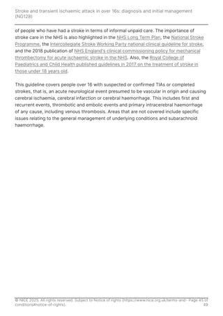 Acute stroke - NICE diagnosis and management | PDF