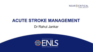 Acute stroke management presentation .pptx