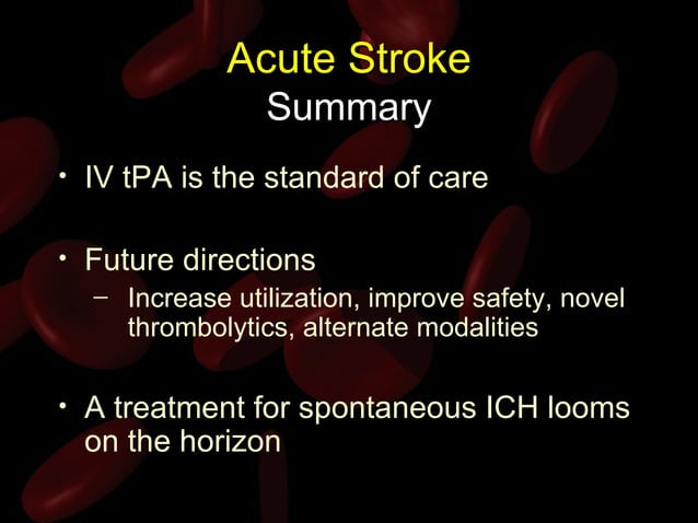 Acute Stroke Management Handouts Power Point885 | PPT