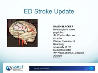 Acute Ischaemic Stroke Mx SCGH - ED Update | PPT