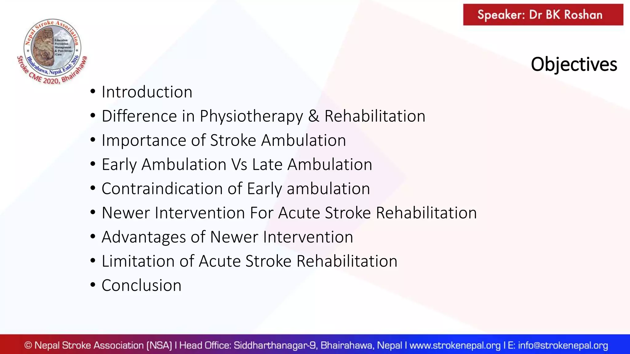 Acute stroke rehabilitation | PPTX