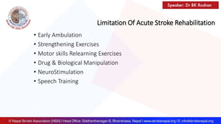 Acute stroke rehabilitation | PPTX