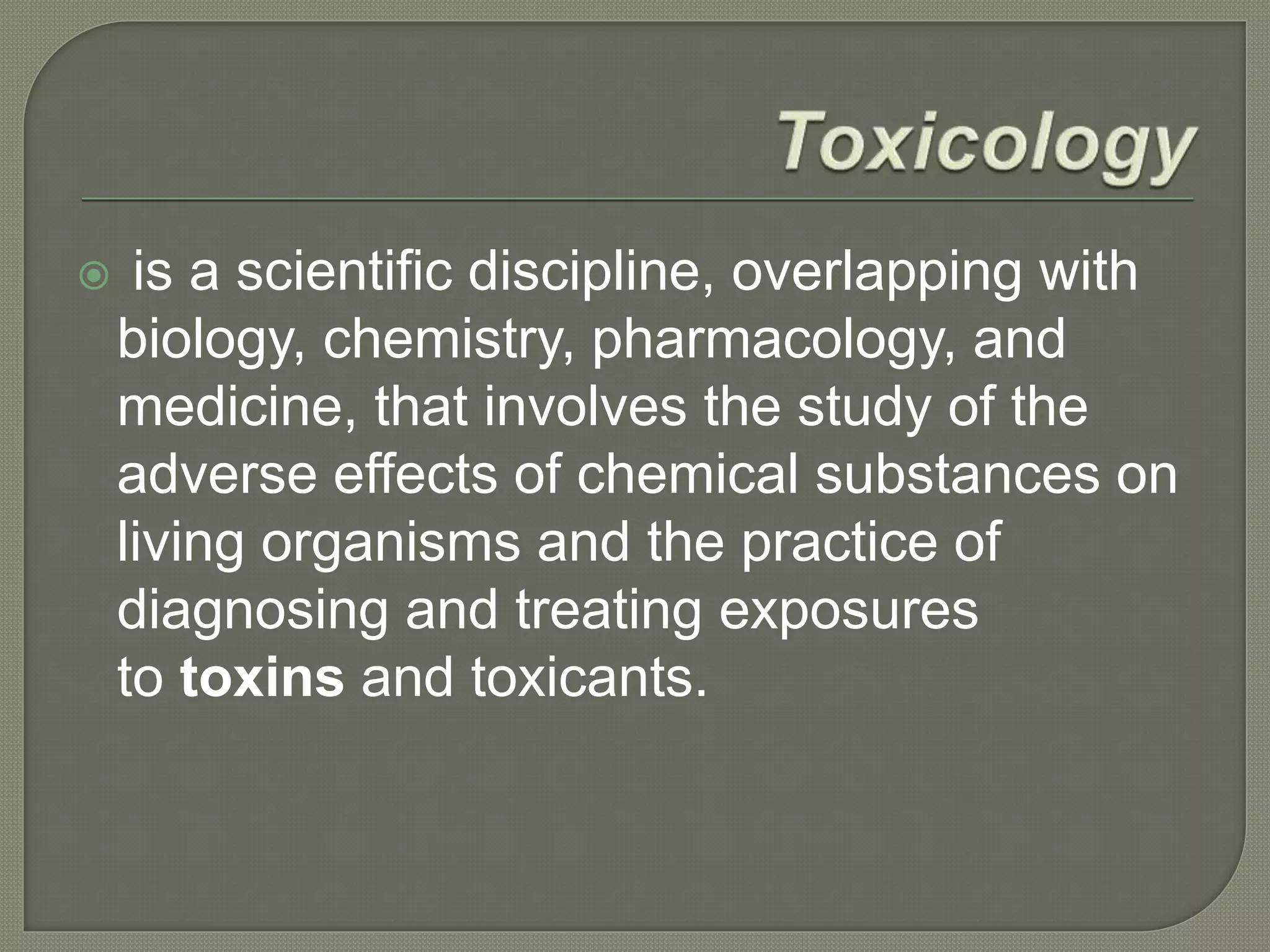 Acute, sub acute toxic studies toxicology pharmacology | PPTX