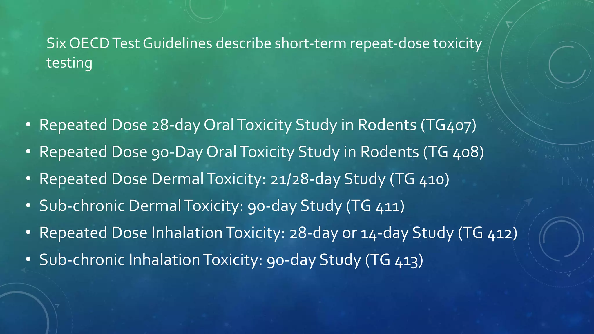 ACUTE, SUB ACUTE & CHRONIC TOXICOLOGICAL STUDIES | PPTX