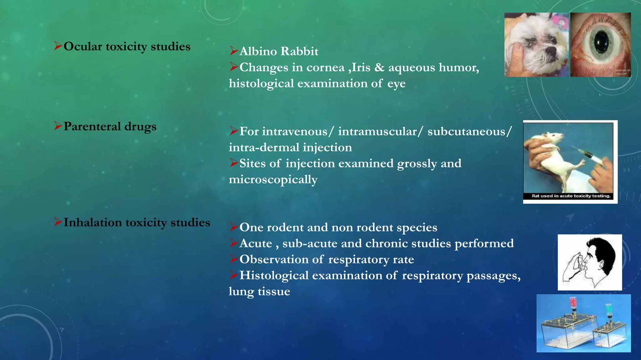 ACUTE, SUB ACUTE & CHRONIC TOXICOLOGICAL STUDIES | PPTX