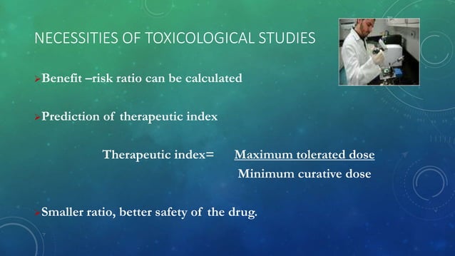 ACUTE, SUB ACUTE & CHRONIC TOXICOLOGICAL STUDIES | PPTX | Chemistry ...