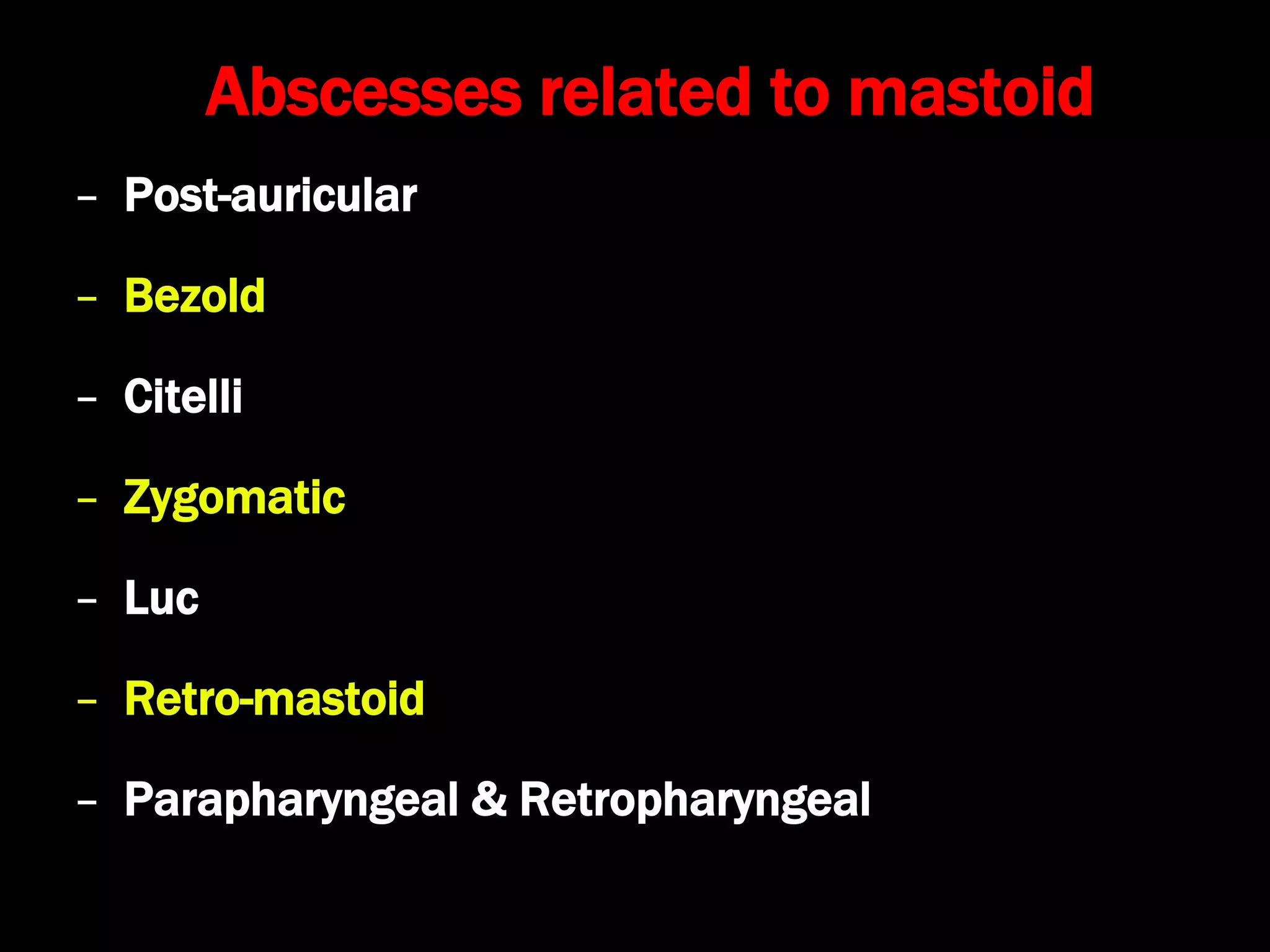 Acute suppurative otitis media and and cortical mastoidectomy | PPT