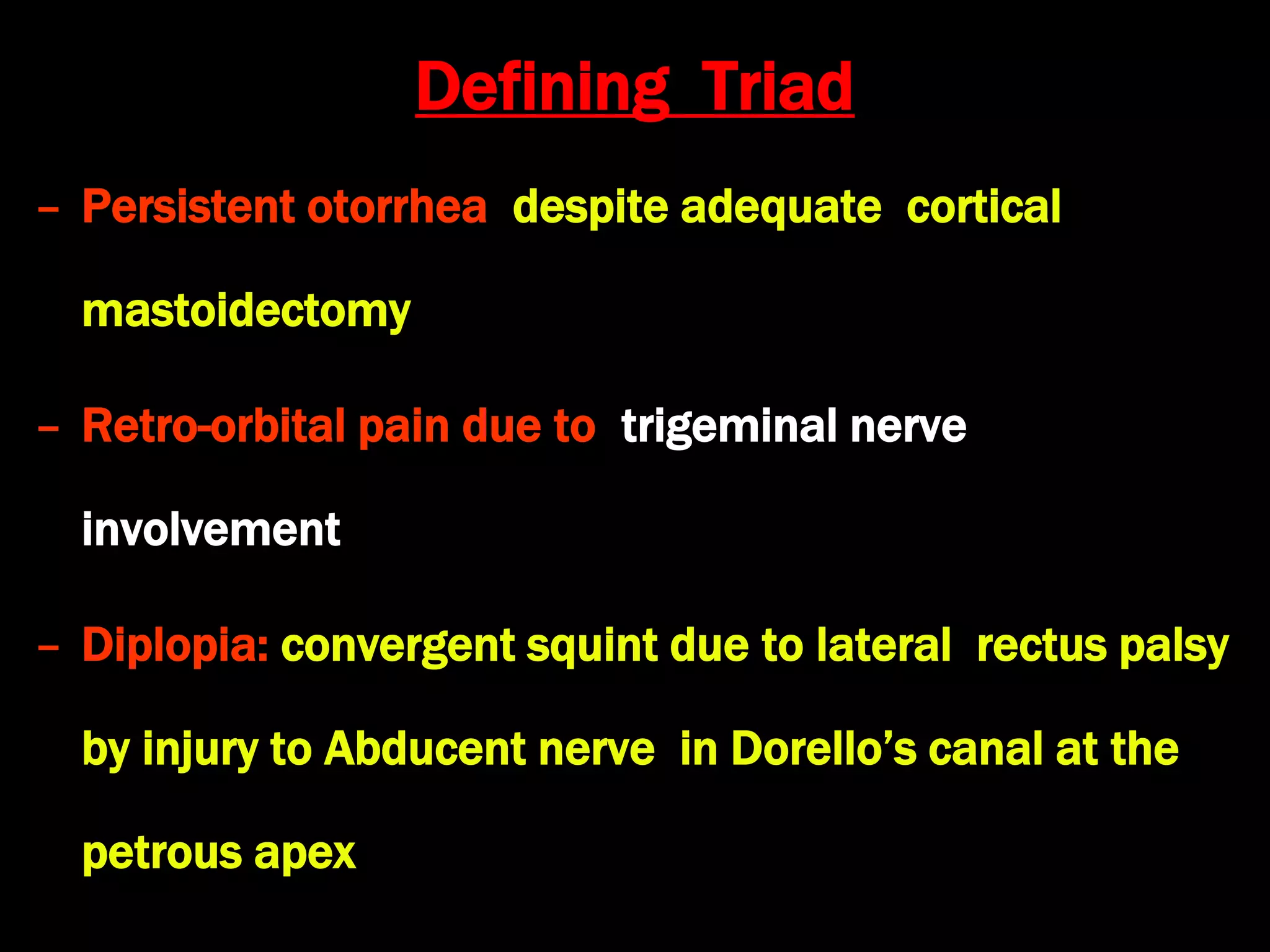 Acute suppurative otitis media and and cortical mastoidectomy | PPT