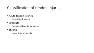 Acute Tendon injury of the Hand and its Repair.pptx | Death, Injury, or ...