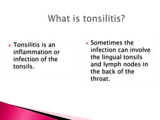 Acute tonsilitis | PPTX