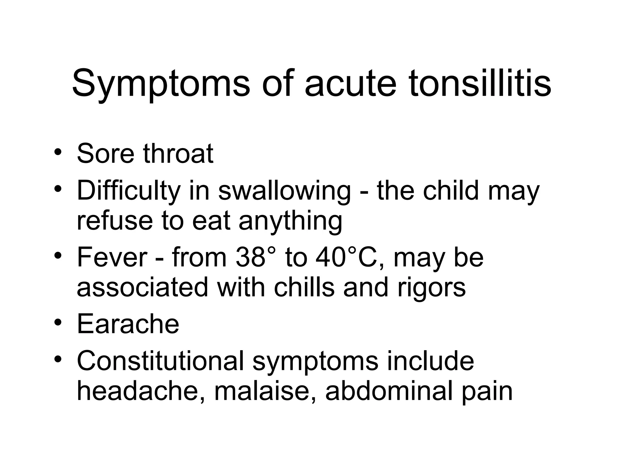 Acute tonsillitis | PPT