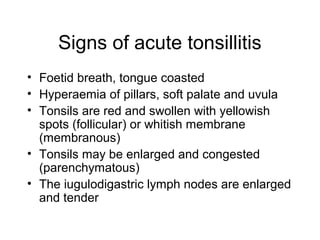 Acute tonsillitis | PPT