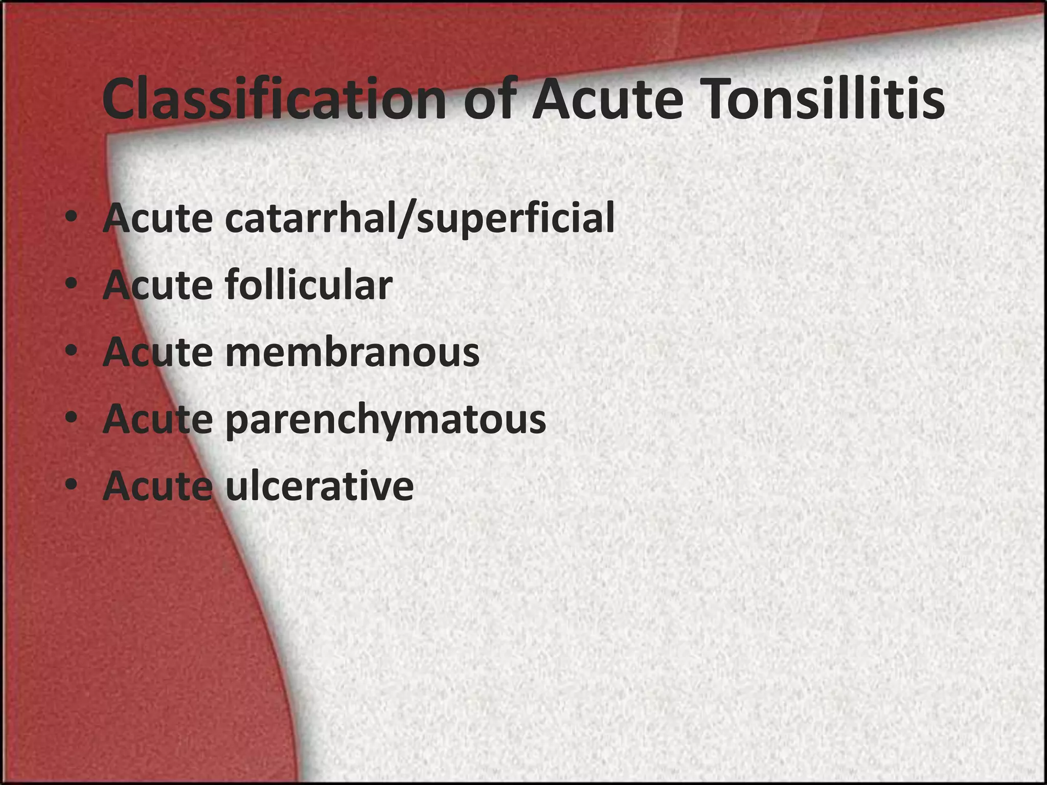 Acute tonsillitis | PPTX
