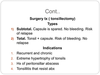 Acute tonsillitis | PPTX