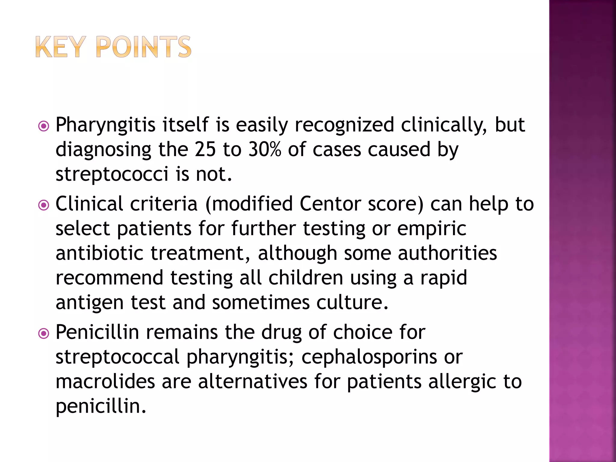 Acute tonsillopharyngitis | PPTX