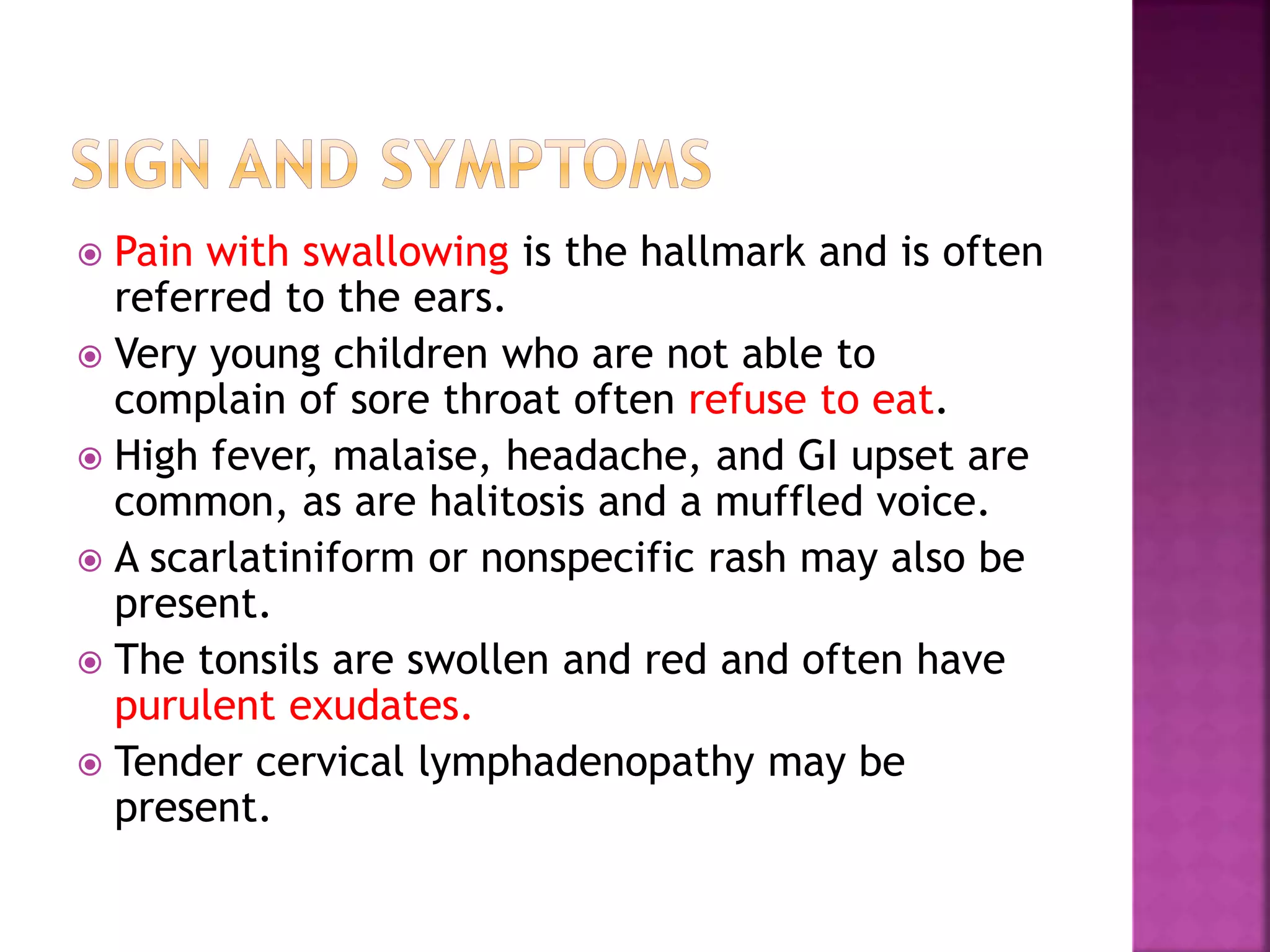Acute tonsillopharyngitis | PPTX