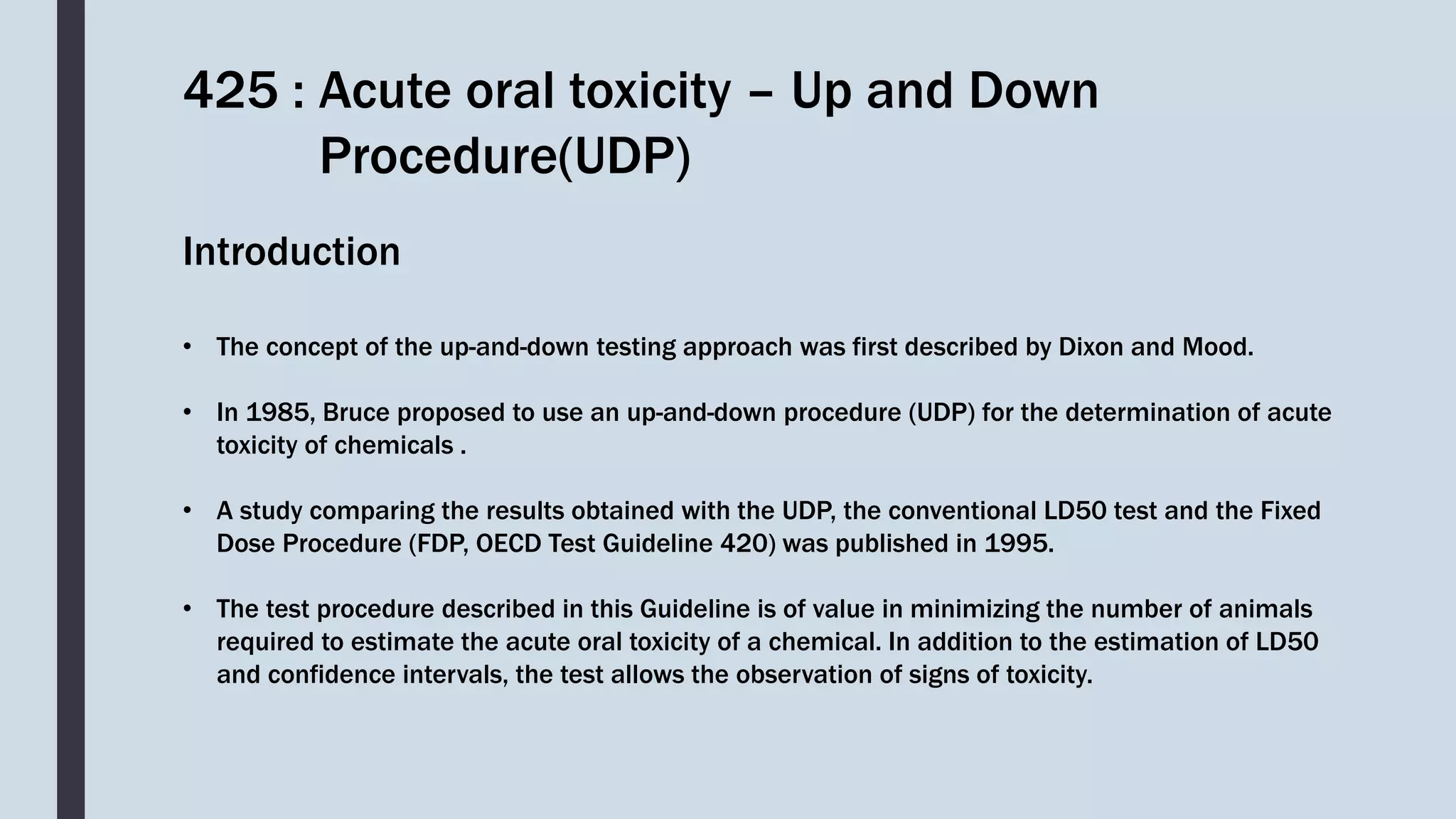 Acute toxicity studies-425 | PPTX