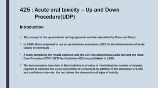 Acute toxicity studies-425 | PPTX