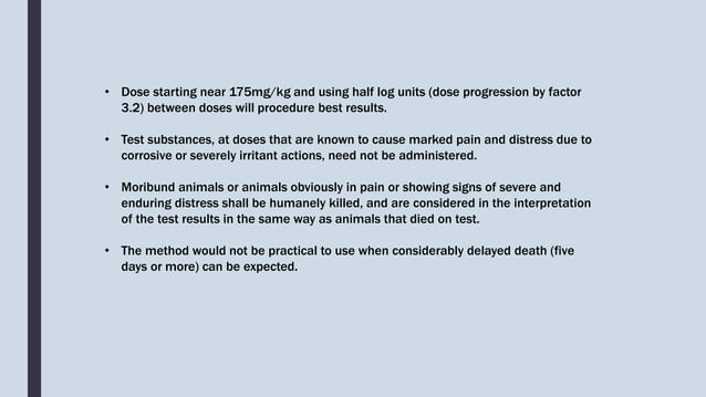 Acute toxicity studies-425 | PPTX