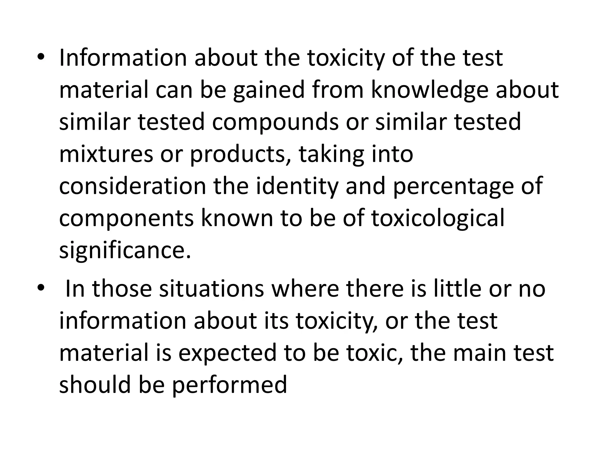 Acute toxicity study for inhalation | PPTX
