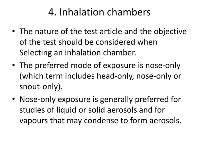 Acute toxicity study for inhalation | PPTX