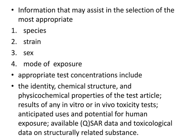 Acute toxicity study for inhalation | PPTX