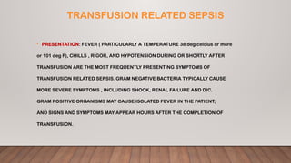 Acute Transfusion Reaction in field of Transfusion Medicine. pptx | PPTX