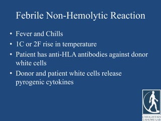 Acute Transfusion Reactions | PPTX