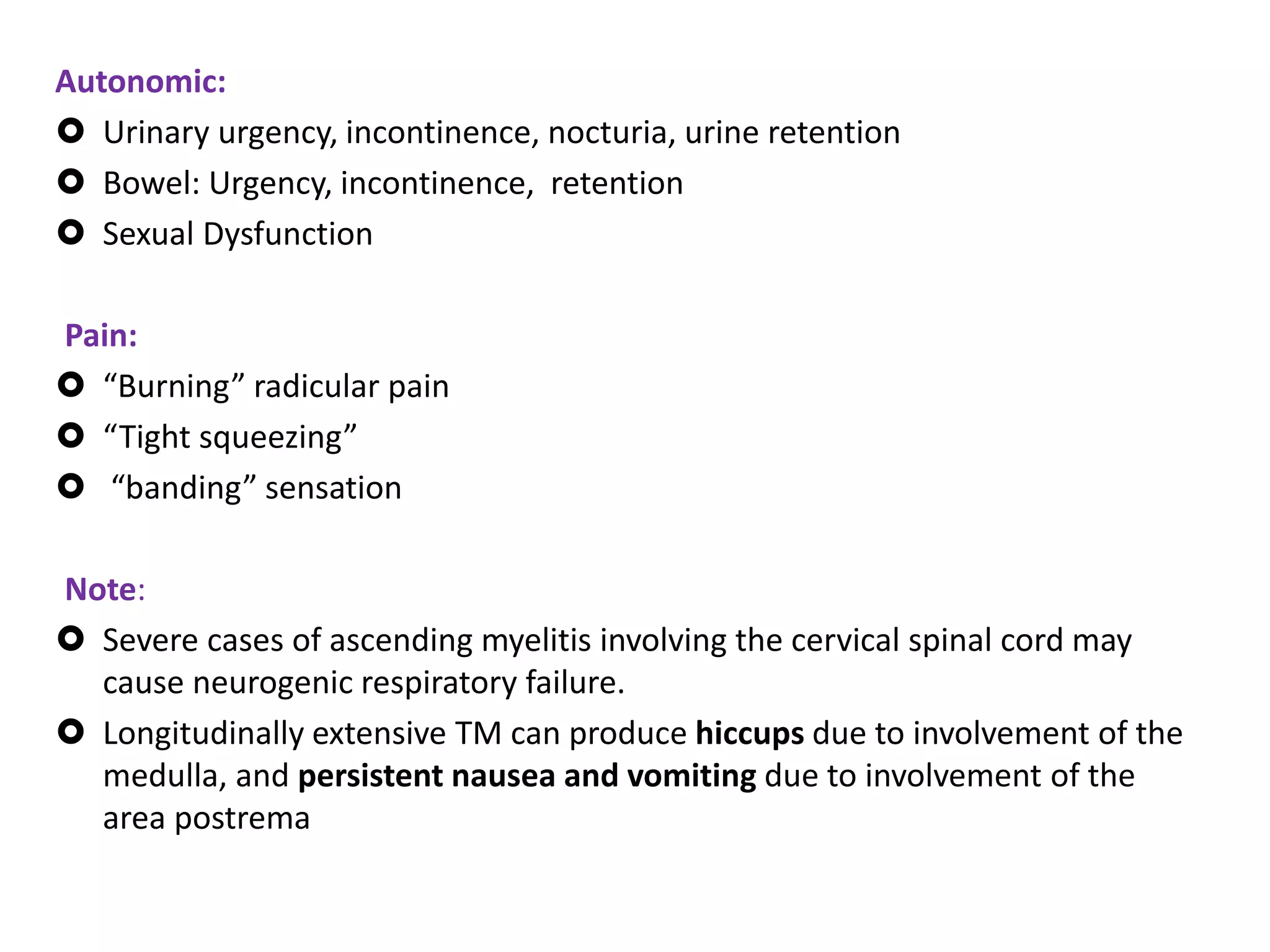 Acute transverse myelitis | PPTX