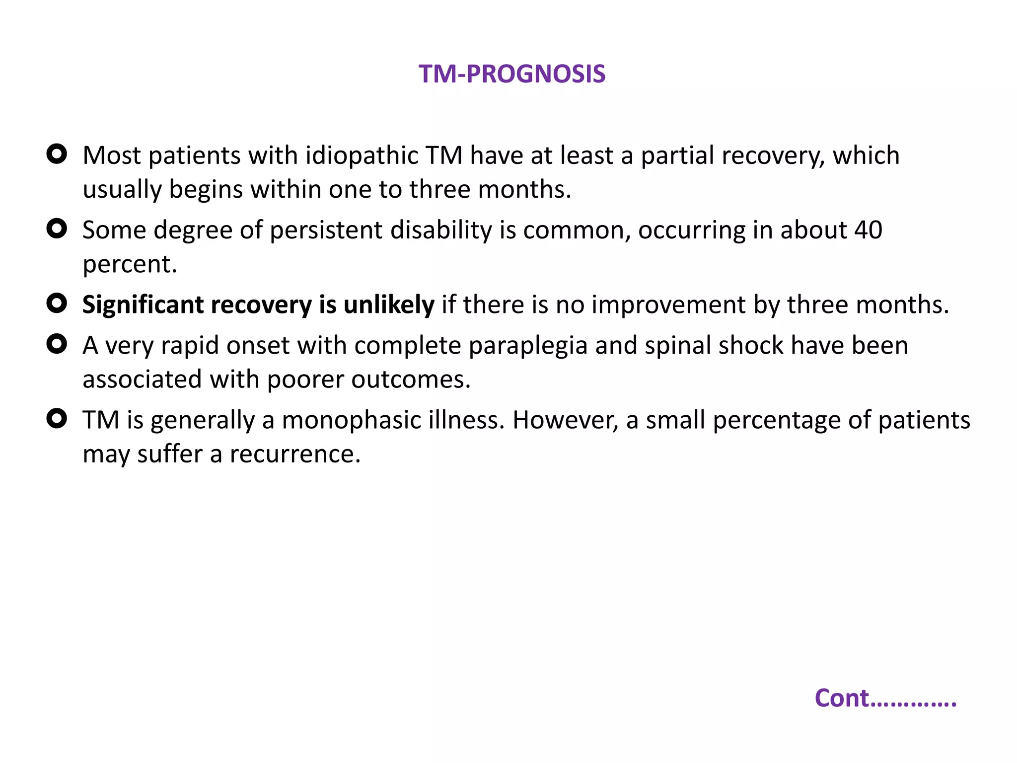 Acute transverse myelitis | PPTX