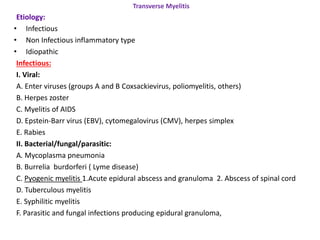Acute transverse myelitis | PPTX